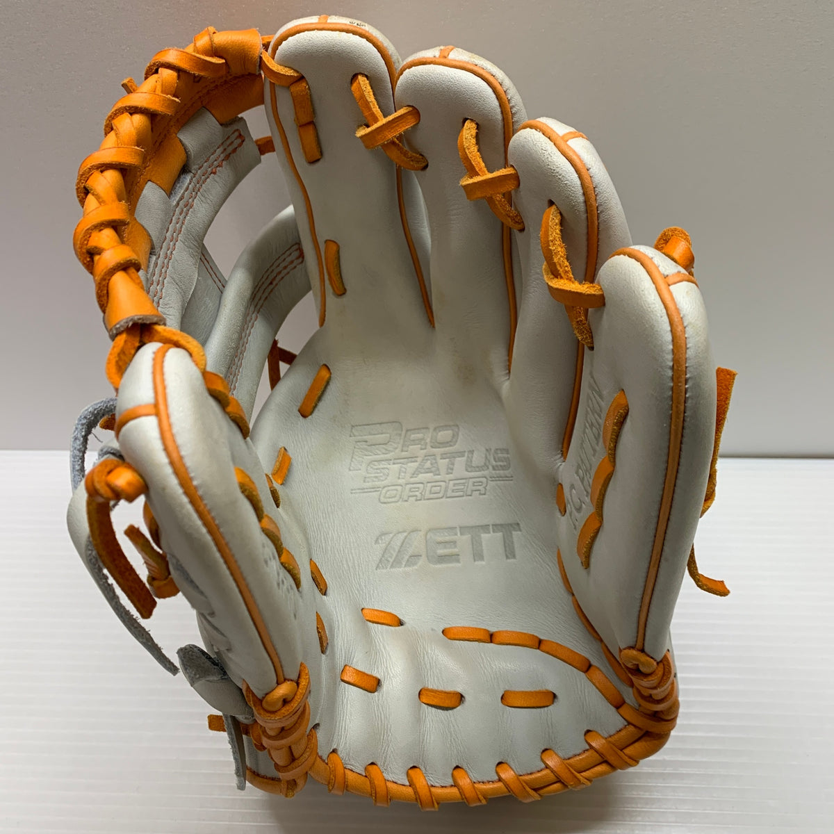 中古品 ゼット ZETT プロステイタス オーダー 軟式 内野手用グローブ BRGPRO 刺繍入り 4255 – ピンチヒッターPinchhitter